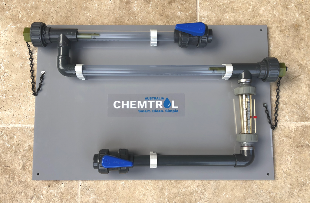 Corrosion Coupon Rack 2 stations with clear PVC - CHEMTROL