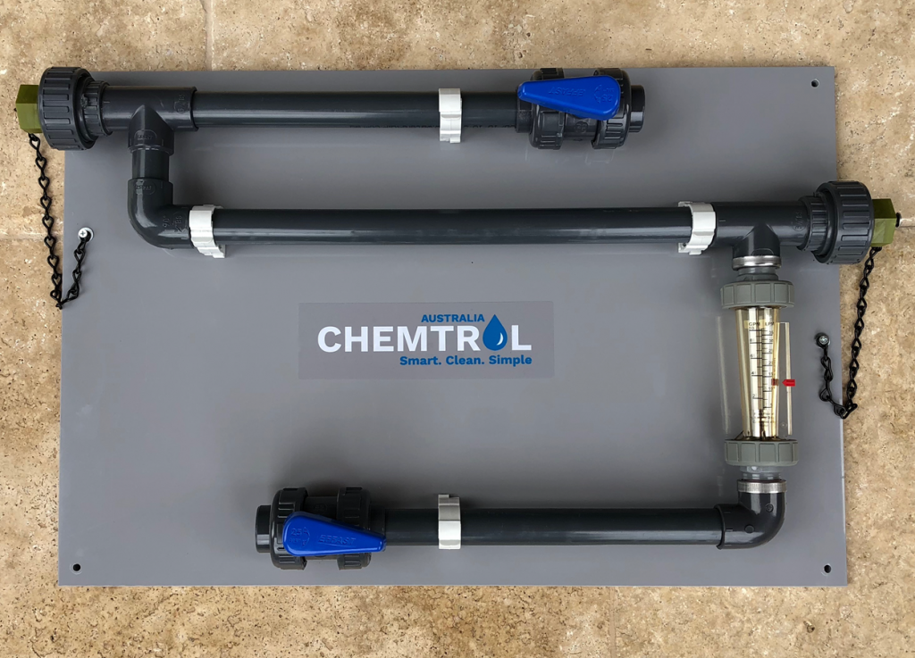 Corrosion Coupon Rack 2x stations with UPVC (900x1250) - CHEMTROL